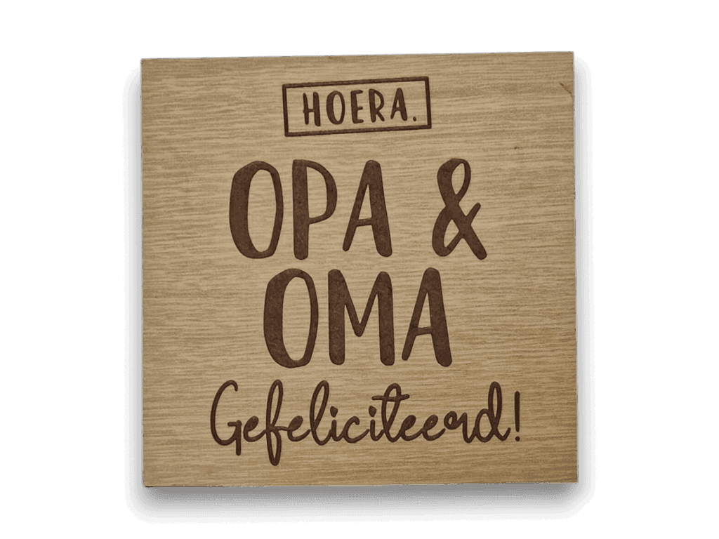 Opa en Oma Gefeliciteerd! - Namens Mij | Gepersonaliseerde cadeaus